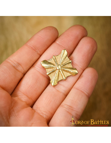 Set of 5 medieval mounts in solid brass ⚔️ Medieval Shop