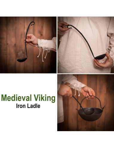 Medieval wrought iron ladle ⚔️ Medieval Shop