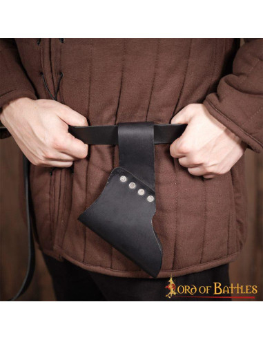 Baldric in leather for swords and axes ⚔️ Medieval Shop