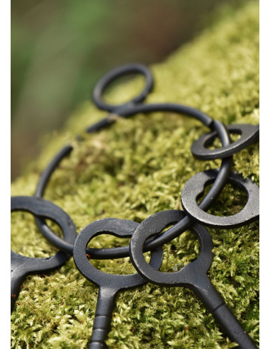 Set of 5 keys and keychain of the medieval prison ⚔️ Medieval Shop
