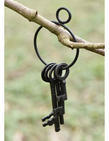 Set of 5 keys and keychain of the medieval prison ⚔️ Medieval Shop