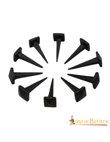 Set 10 hand-forged iron nails ⚔️ Medieval Shop