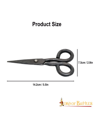 Functional medieval scissors in wrought iron ⚔️ Medieval Shop