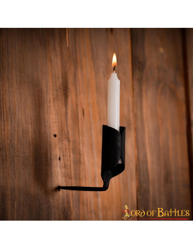 Medieval candle holder in hand-forged iron ⚔️ Medieval Shop