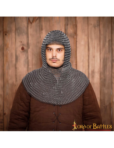 Medieval coif with aluminum rings ⚔️ Medieval Shop