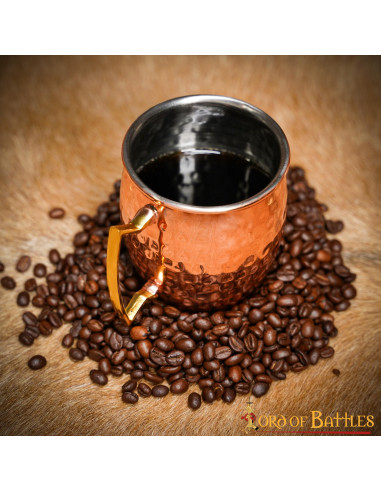 Medieval copper plated steel drinking cup ⚔️ Medieval Shop