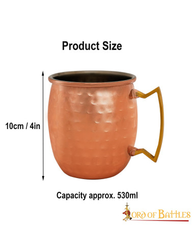 Medieval copper plated steel drinking cup ⚔️ Medieval Shop