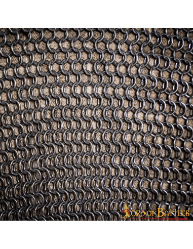 Medieval Haubergeon chain mail, spring steel ⚔️ Medieval Shop