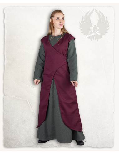 Medieval surcoat for women, Vysera model, burgundy ⚔️ Tienda-Medieval ...