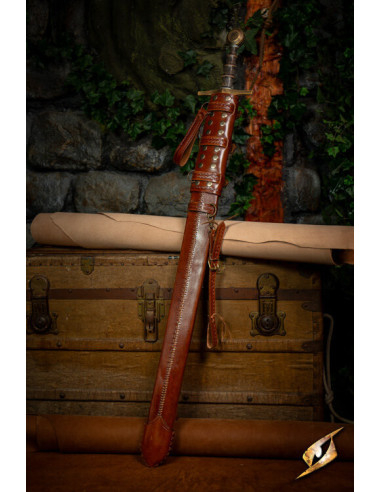 Adjustable sheath for swords in brown (75-96 cm.) ⚔️ Medieval Shop