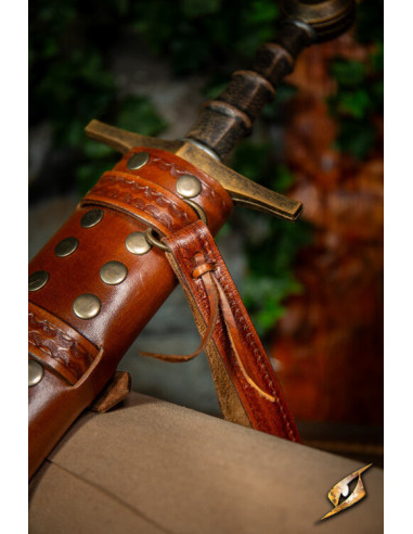 Adjustable sheath for swords in brown (75-96 cm.) ⚔️ Medieval Shop
