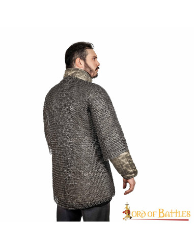 Haubergeon model stainless steel chain mail (9 mm.) ⚔️ Medieval Shop