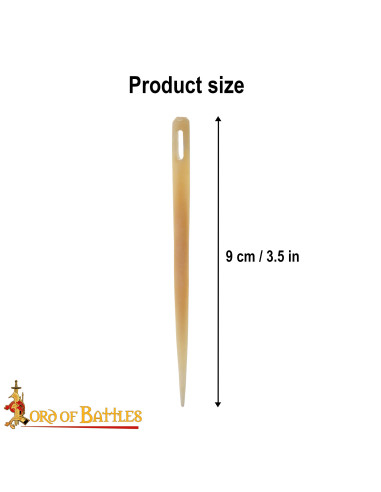 Needle for medieval embroidery in bone (9 cm.) ⚔️ Medieval Shop