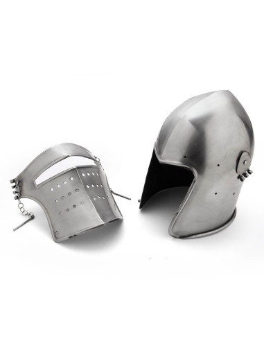 Medieval basin with removable visor, 15th century ⚔️ Medieval Shop