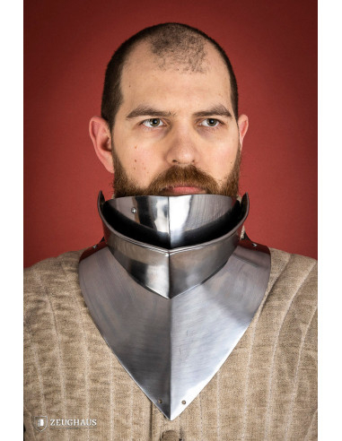 Articulated medieval gorget in mild steel (1450-1550) ⚔️ Medieval Shop