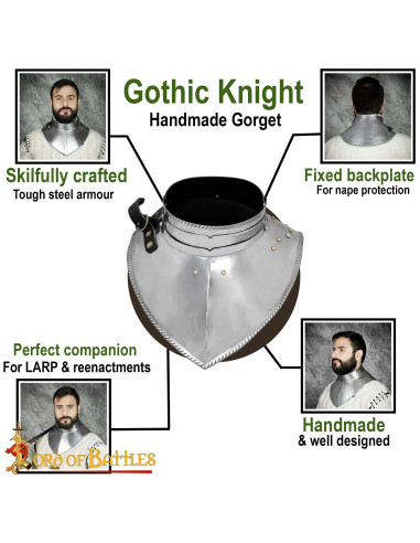 Medieval gorget Late Age, mild steel ⚔️ Medieval Shop