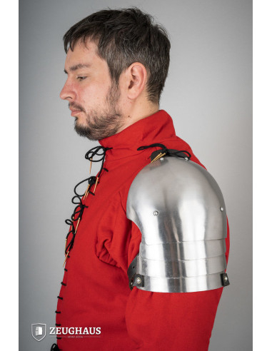 Medieval shoulder pads polished steel 14th century ⚔️ Medieval Shop