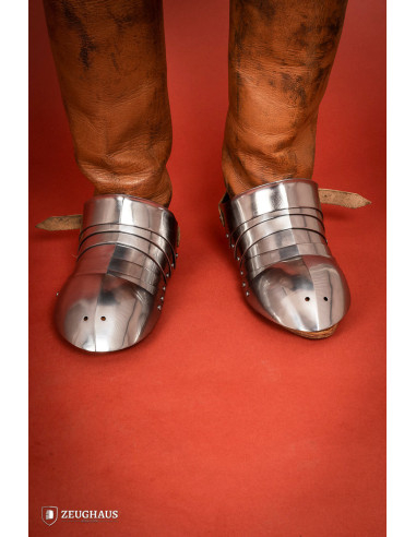 Medieval segmented scarps in polished steel ⚔️ Medieval Shop