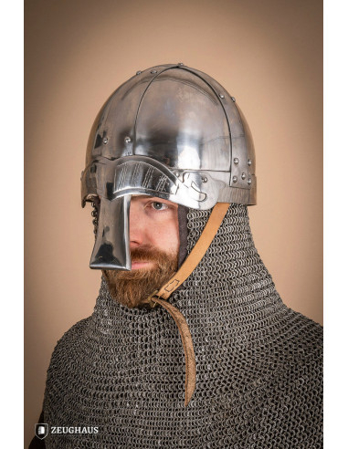 Viking Spangenhelm helmet in polished steel ⚔️ Medieval Shop