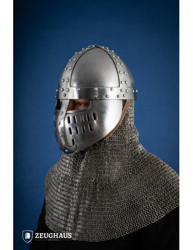 Norman helmet type Spangenhelm, polished finish (1.6 mm) ⚔️ Medieval Shop