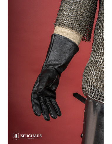 Medieval black leather gloves, various sizes ⚔️ Medieval Shop