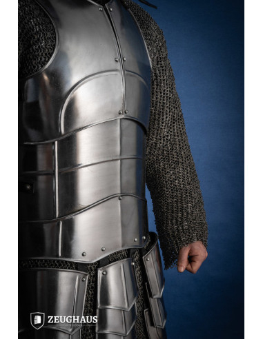 Medieval cuirass with straps, polished steel Champion model ⚔️ Medieval ...