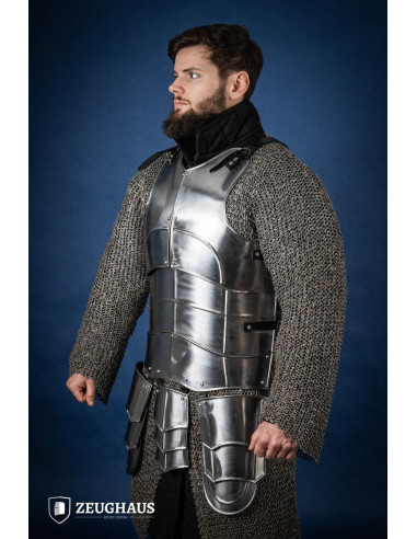 Medieval cuirass with straps, polished steel Champion model ⚔️ Medieval ...