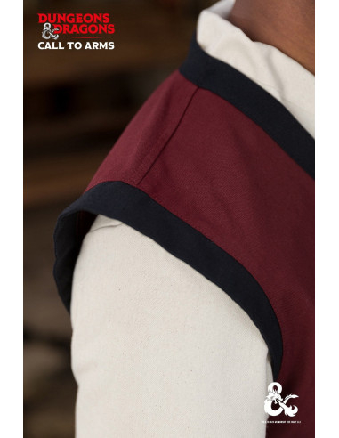Medieval monk's vest, burgundy-black ⚔️ Medieval Shop