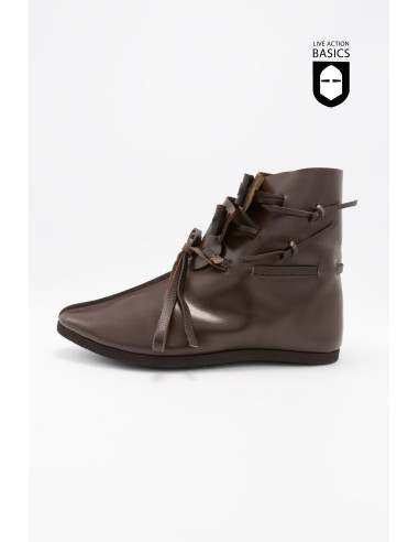 Medieval high boots with knot front closure ⚔️ Medieval Shop