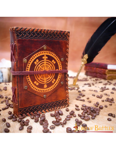 Navigator's Compass Notebook in Leather ⚔️ Medieval Shop