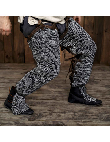 Stainless steel chain mail legs (9 mm.) ⚔️ Medieval Shop