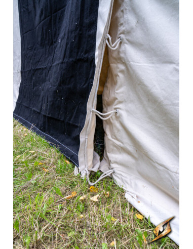 Medieval marquee tent, natural-black 4 x 4 meters (Compact Version) ⚔️ ...
