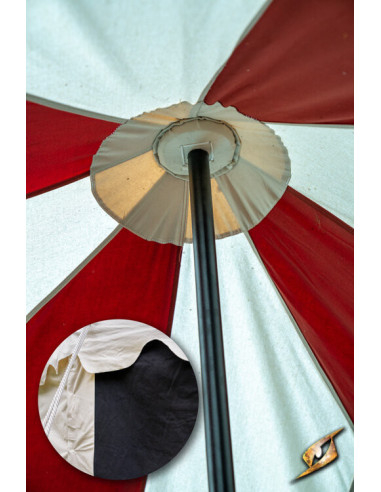 Medieval marquee tent, natural-black 4 x 4 meters (Compact Version) ⚔️ ...