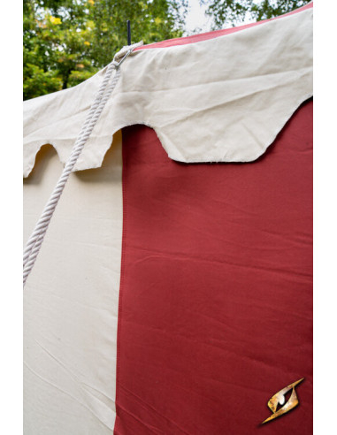 Medieval marquee tent, natural-red 5 x 8 meters. (Compact Version) ⚔️ ...