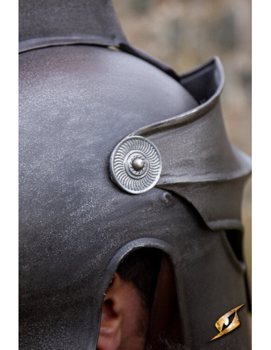 Corinthian helmet with plume, dark finish ⚔️ Medieval Shop