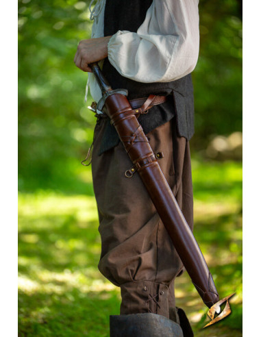 Sword sheath for brown belts (75 cm.) ⚔️ Medieval Shop
