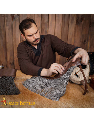 Medieval chain mail gorget mild steel (8mm.) ⚔️ Medieval Shop