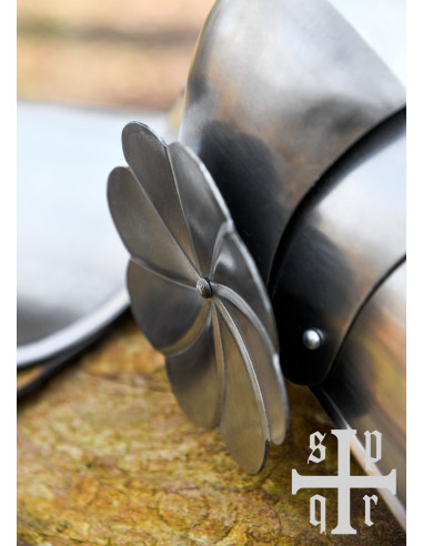 Medieval steel knee and upper leg protectors ⚔️ Medieval Shop