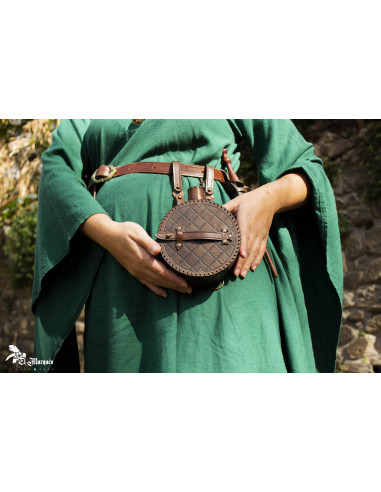 Medieval Explorer Canteen in Leather ⚔️ Medieval Shop