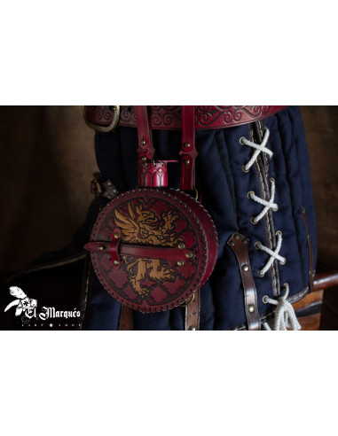 Medieval Explorer Canteen in Leather ⚔️ Medieval Shop