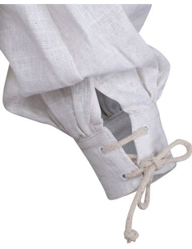 Medieval linen shirt model Sawyer, natural white ⚔️ Medieval Shop