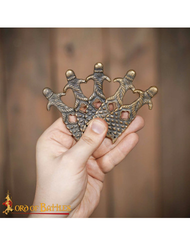 Pack of 5 medieval belt tips brass medieval age ⚔️ Medieval Shop