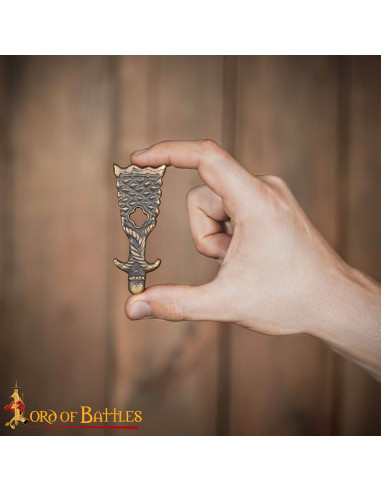 Pack of 5 medieval belt tips brass medieval age ⚔️ Medieval Shop